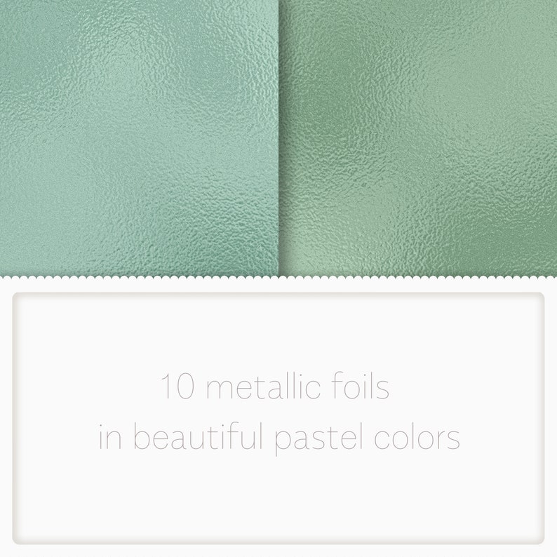 10 Pastel Colored Metallic Foils | Digital Papers | Textures ...
