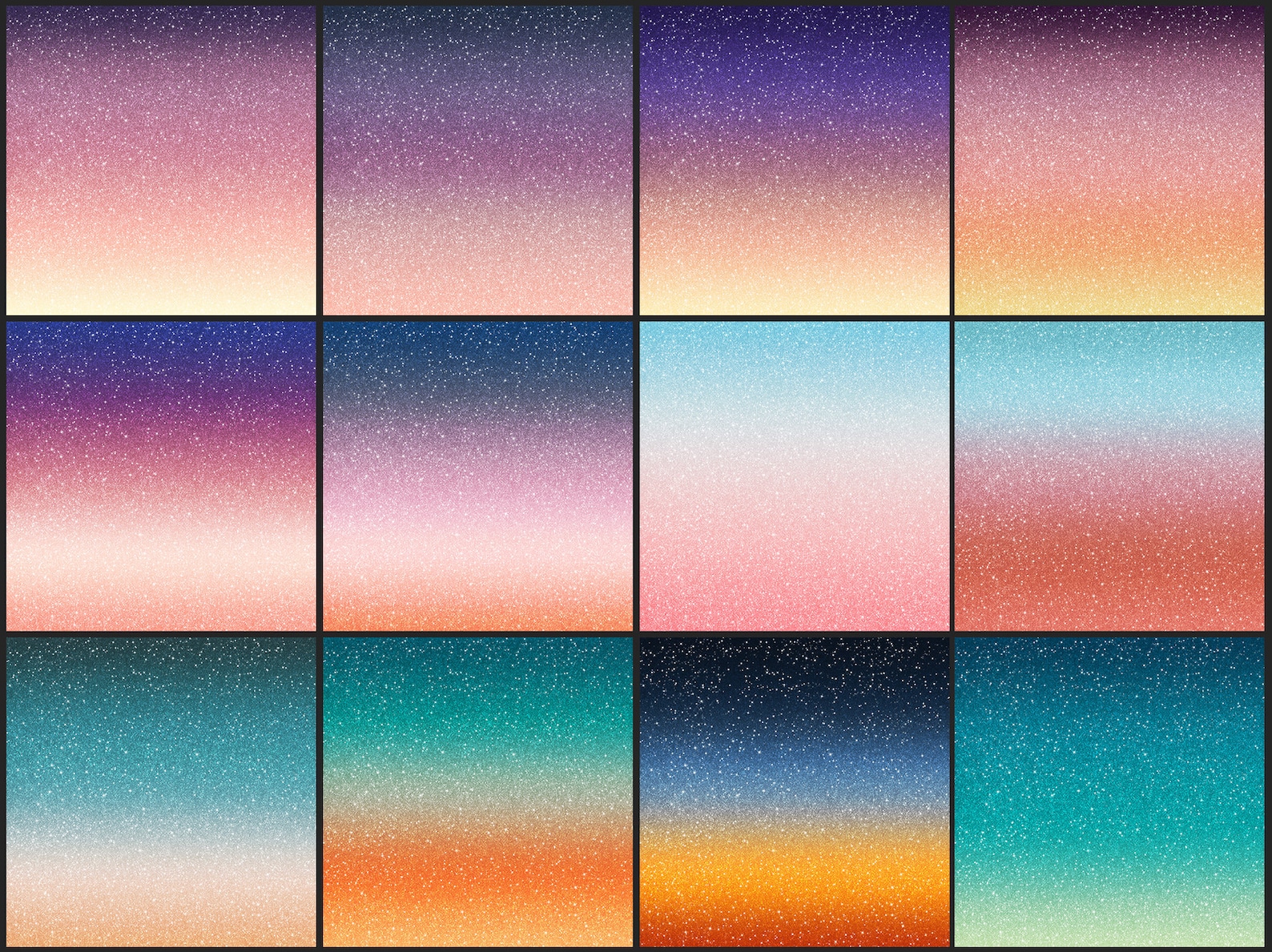 Dusk & Dawn Glitter Gradients | Digital Papers | Ombre Textures ...