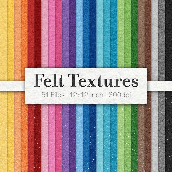 Big Felt Texture Set 51 Digital Papers High Resolution - Etsy