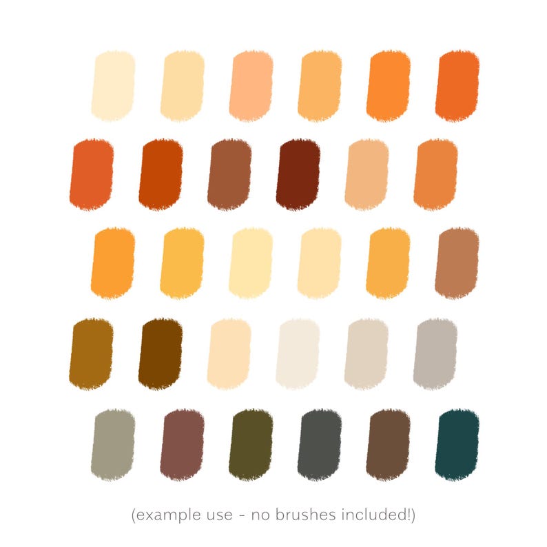 Golden Hour Color Palette for Procreate & Photoshop | 30 Harmonious ...