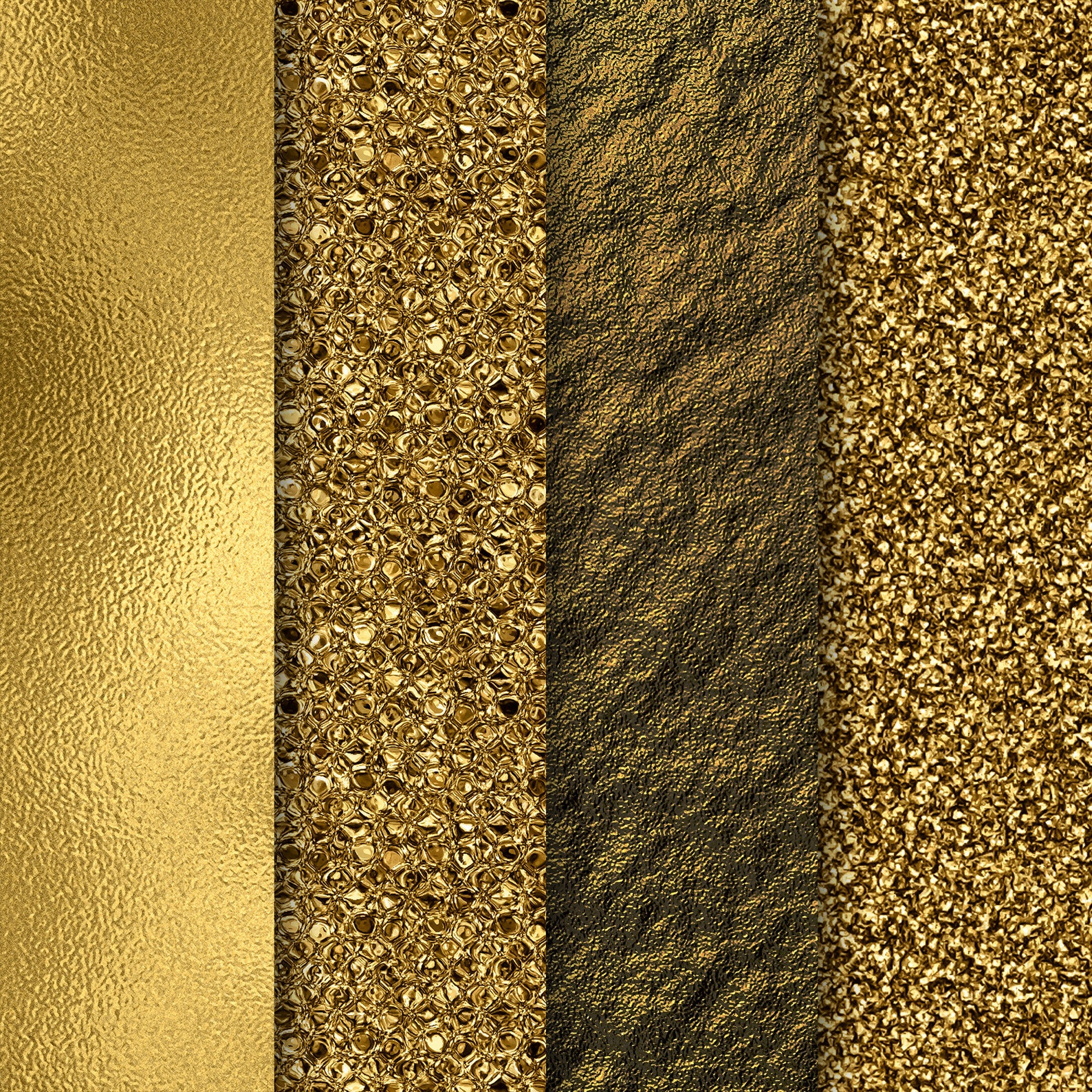 GOLD COLLECTION - 17 Metallic Textures, Foils, Digital Papers and More ...