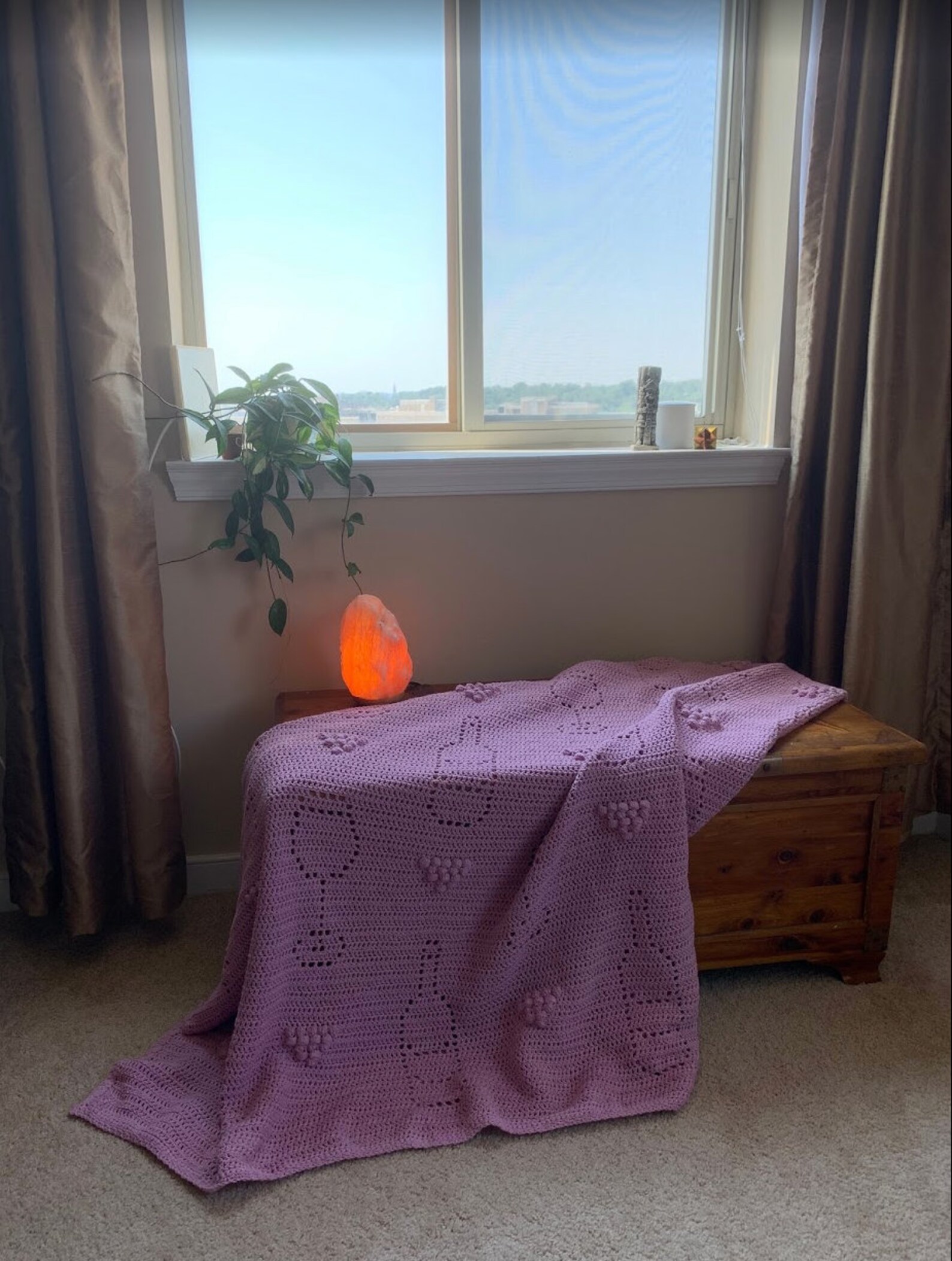 Crochet Pattern PDF: Vineyard Throw Blanket Pattern and | Etsy