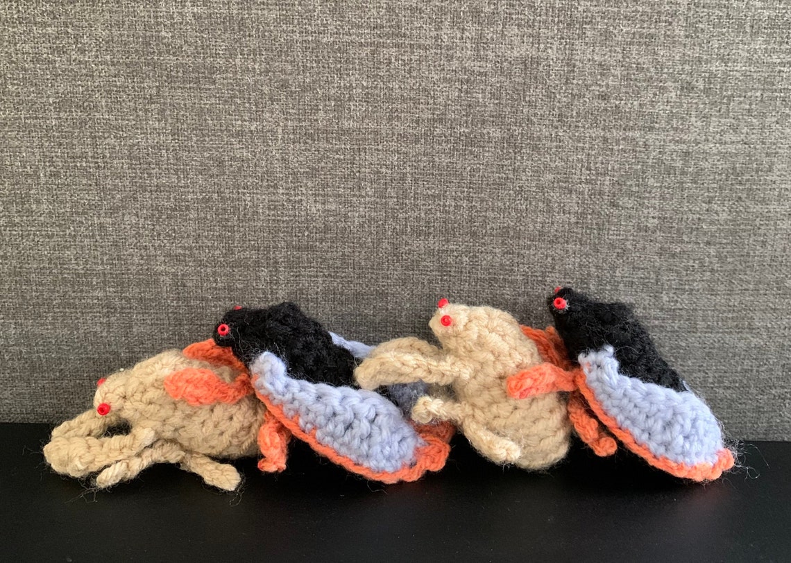 CROCHET PATTERN: Cicada Amigurumi. Nymph and Adult Cicada | Etsy