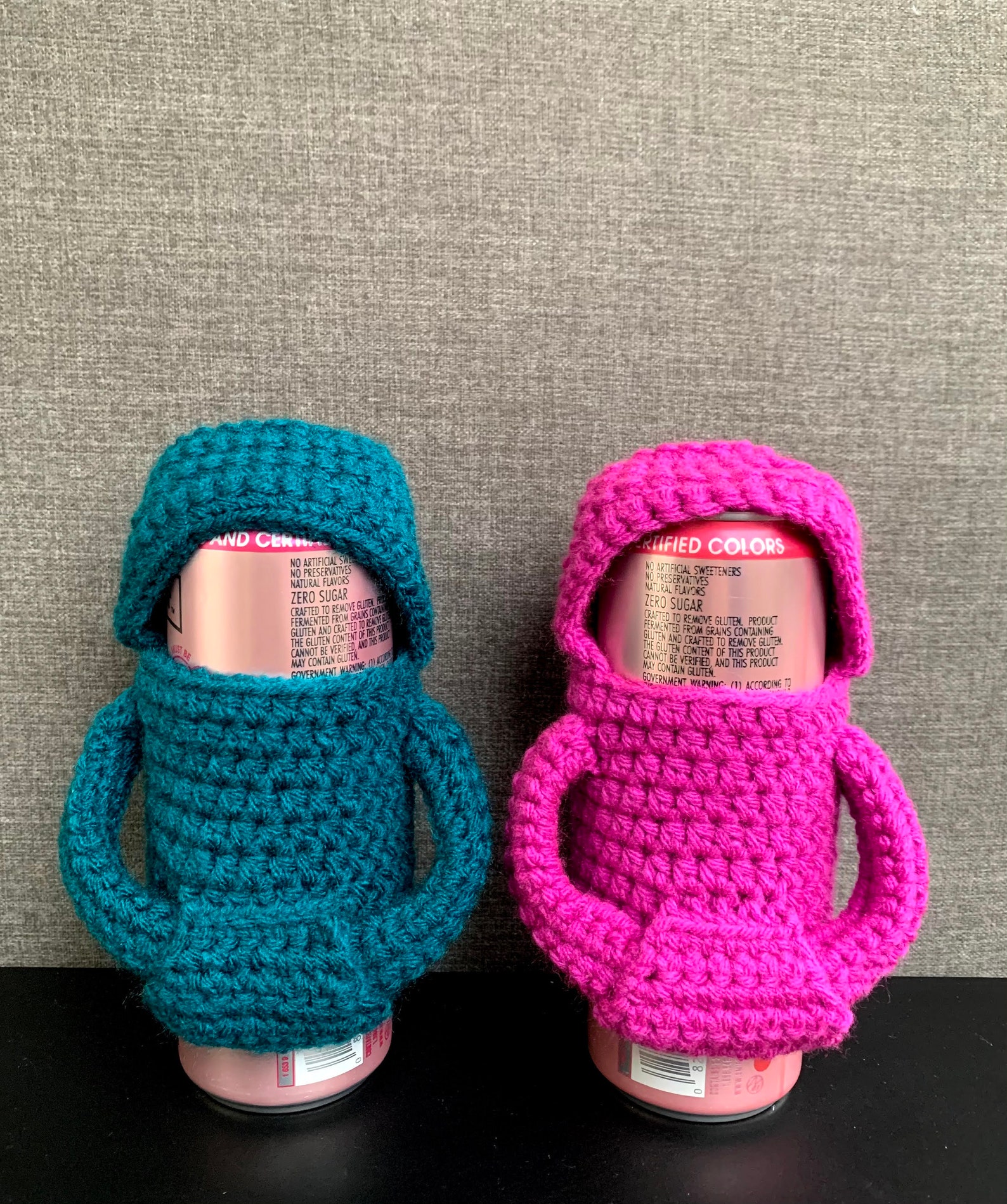 CROCHET PATTERN: Can Cozy Hoodie. Keeps Cans and Bottles Cooler and ...