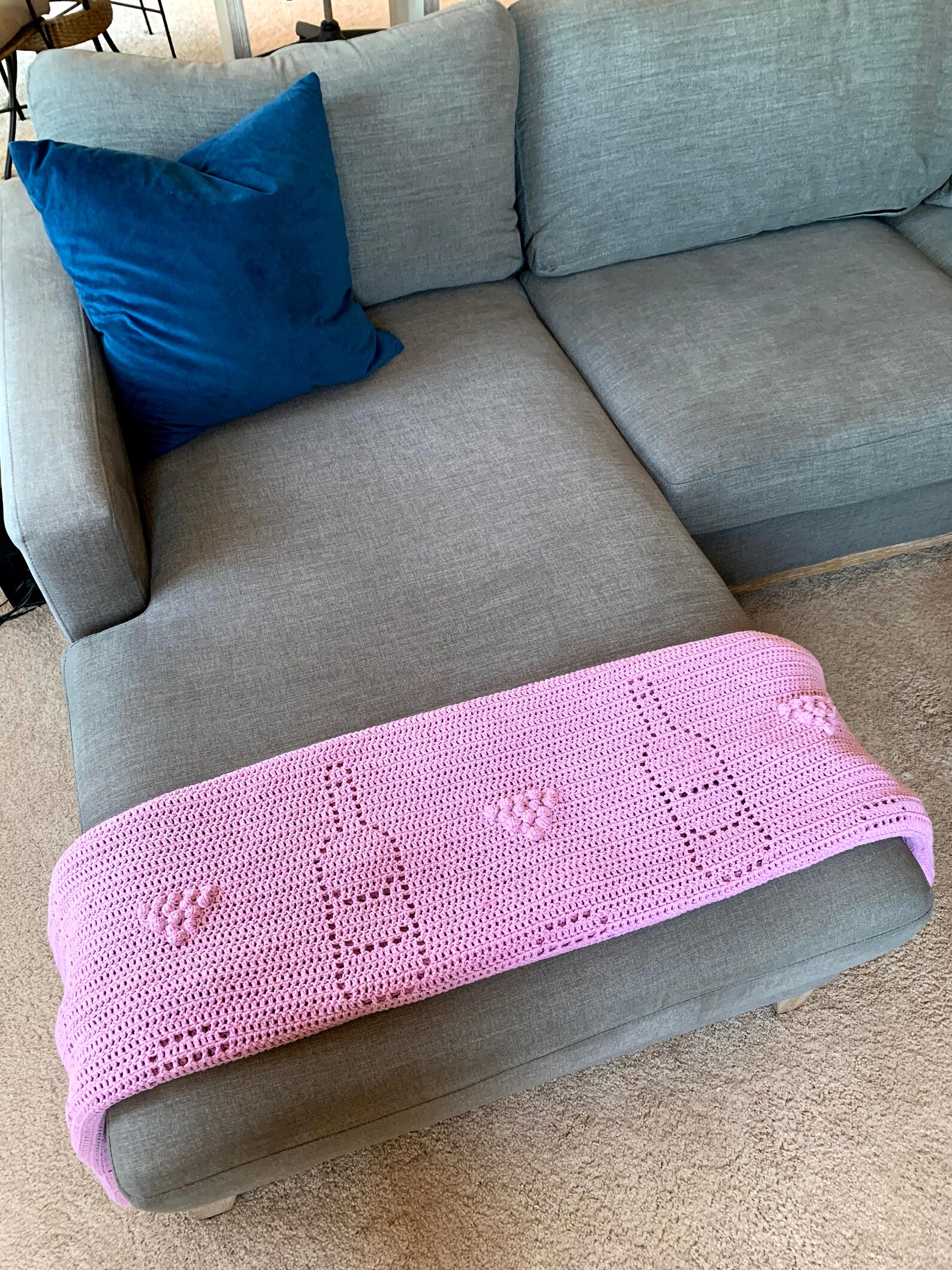 Crochet Pattern PDF: Vineyard Throw Blanket Pattern and | Etsy