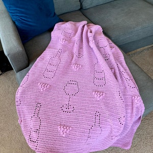 Crochet Pattern [PDF]: Vineyard Throw Blanket Pattern and Guide. for ...