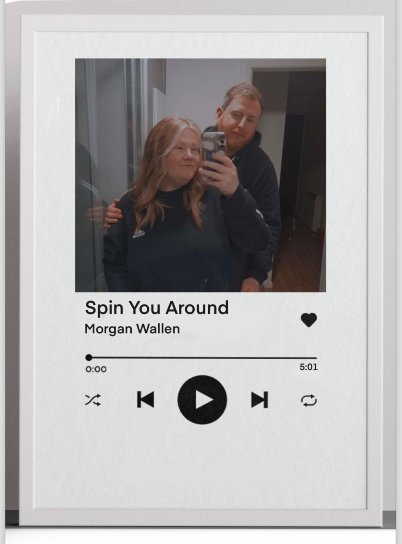 Personalised Song Frame - Etsy