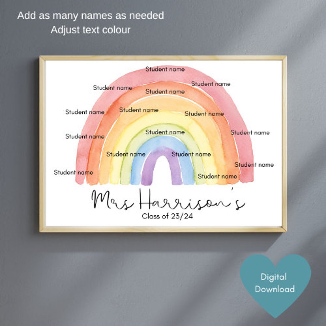 End of the Year Gift, Printable Teacher Gift, Keepsake, Teacher Gifts ...