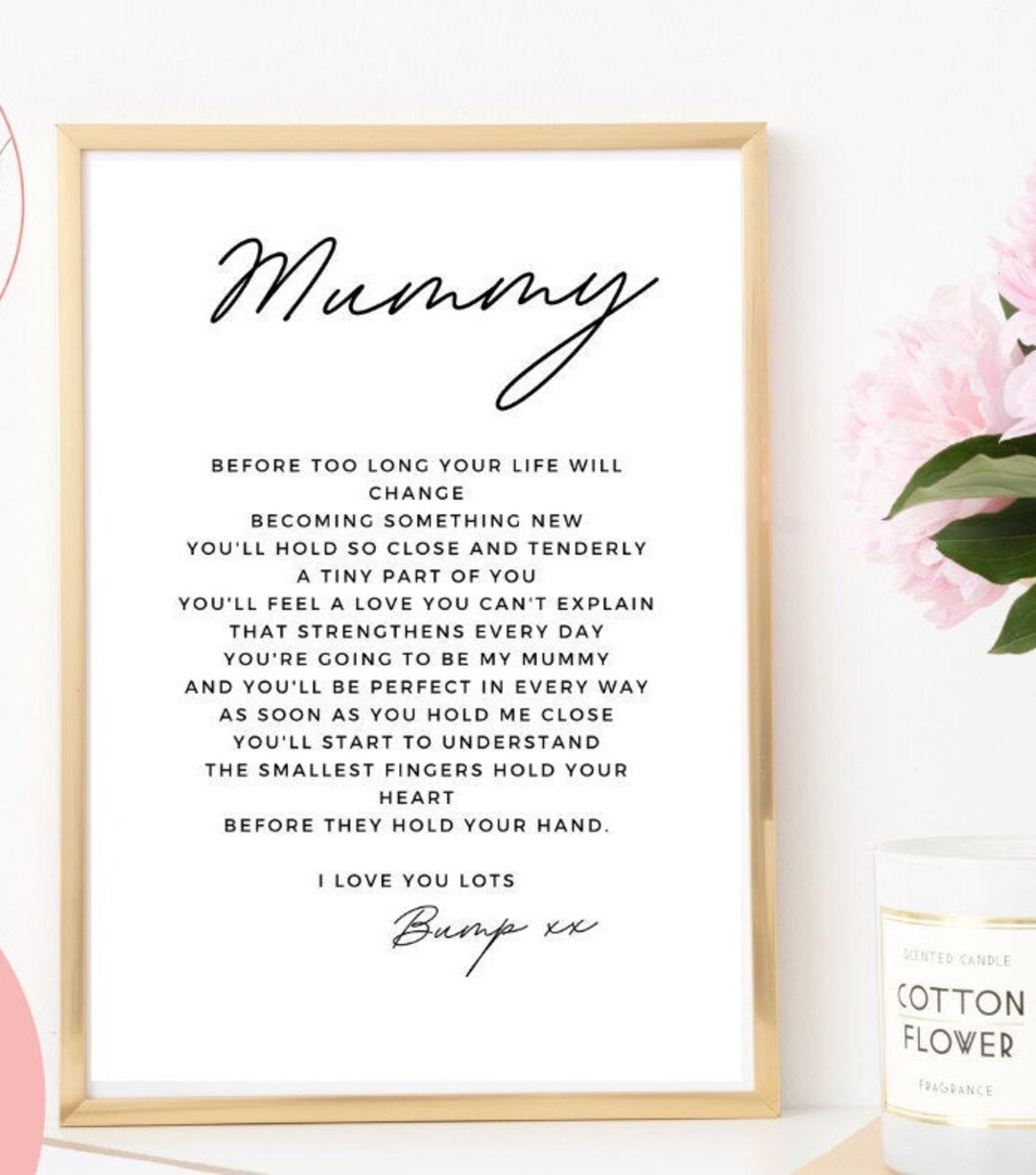 Pregnancy Poem - Mum to Be Poem From Bump, Mum to Be Mothers Day Gift ...