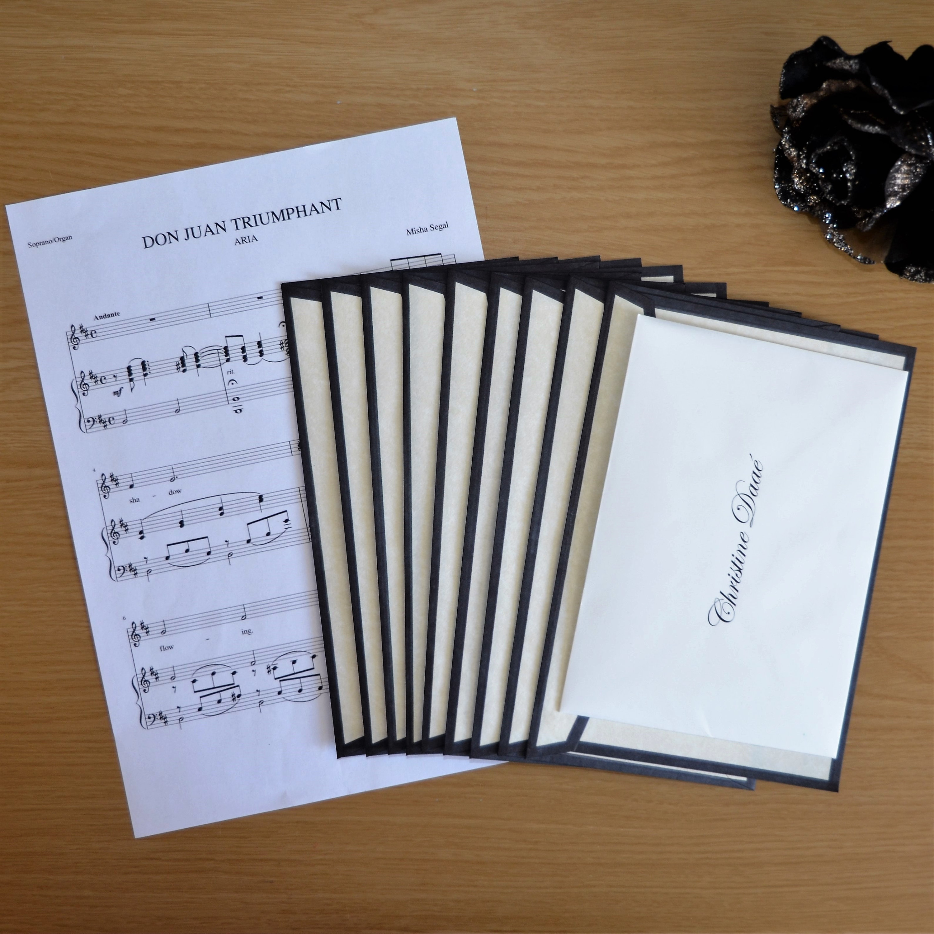 The Phantom of the Opera Letter Collection Stage Prop Set - Etsy