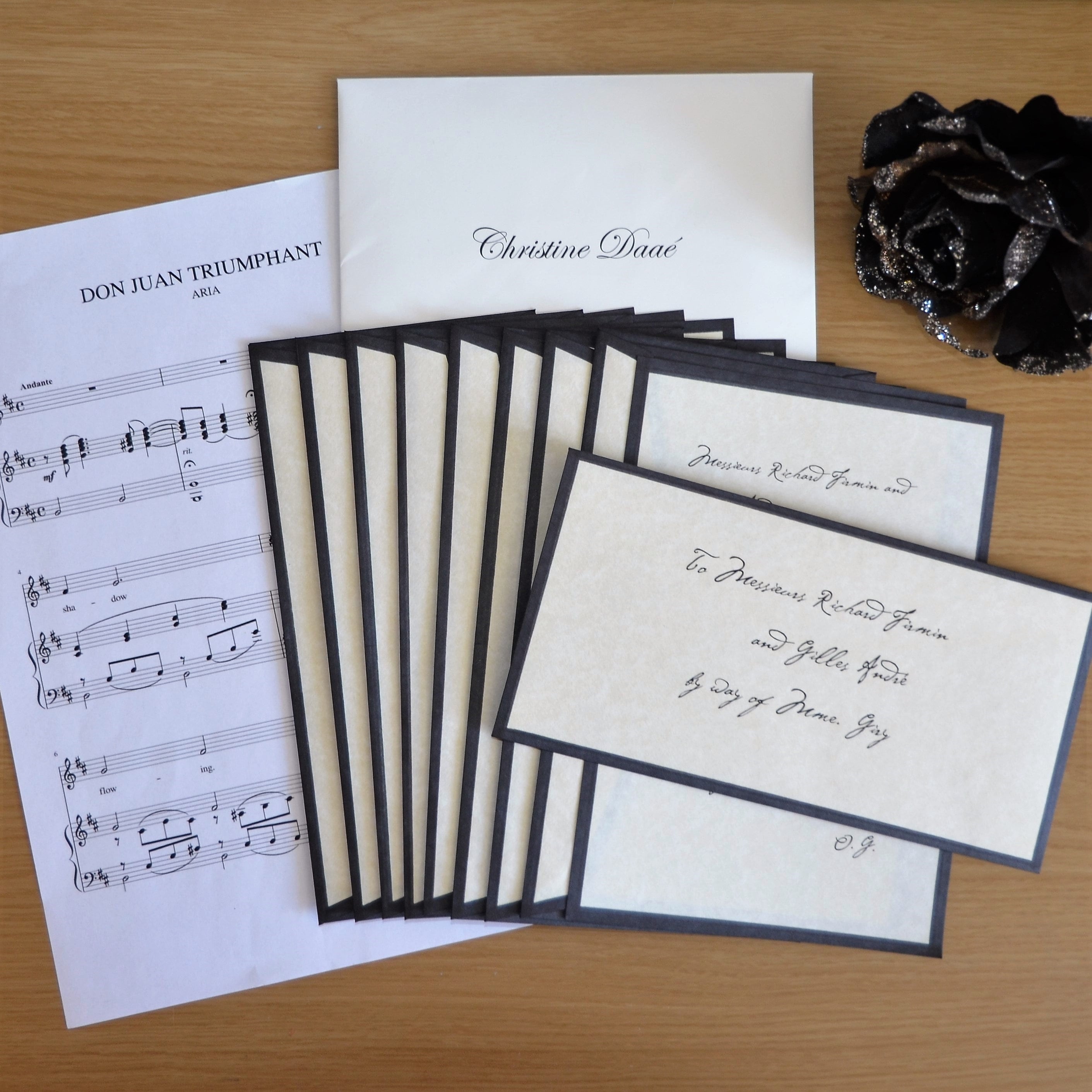 The Phantom of the Opera Letter Collection Stage Prop Set - Etsy