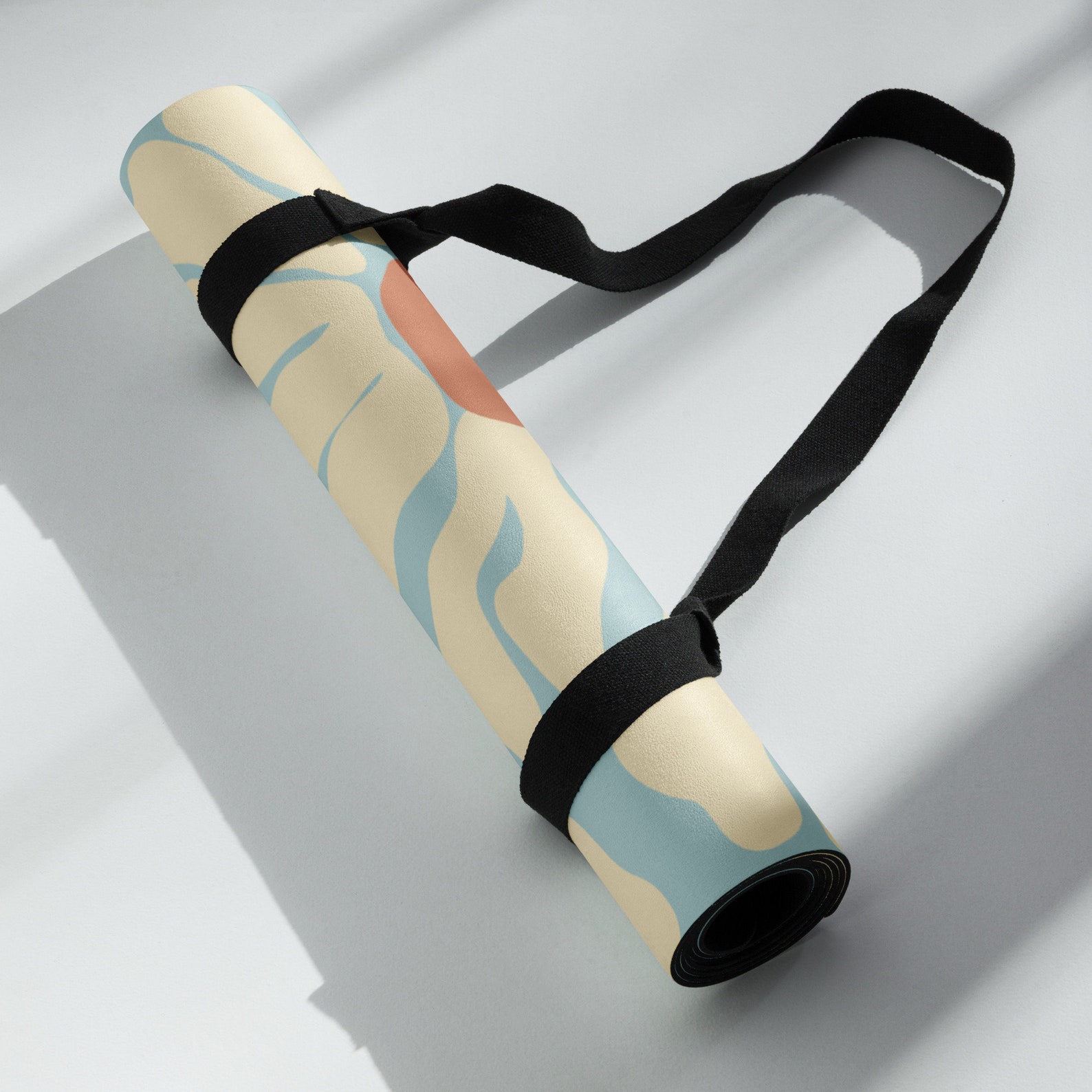 Yoga Mat With Floral Print, Travel Yoga Mat Meditation Rug Pastel ...