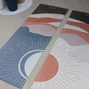 Yoga Mat With Sun for Her, Travel Yoga Mat Meditation Rug Blanket ...