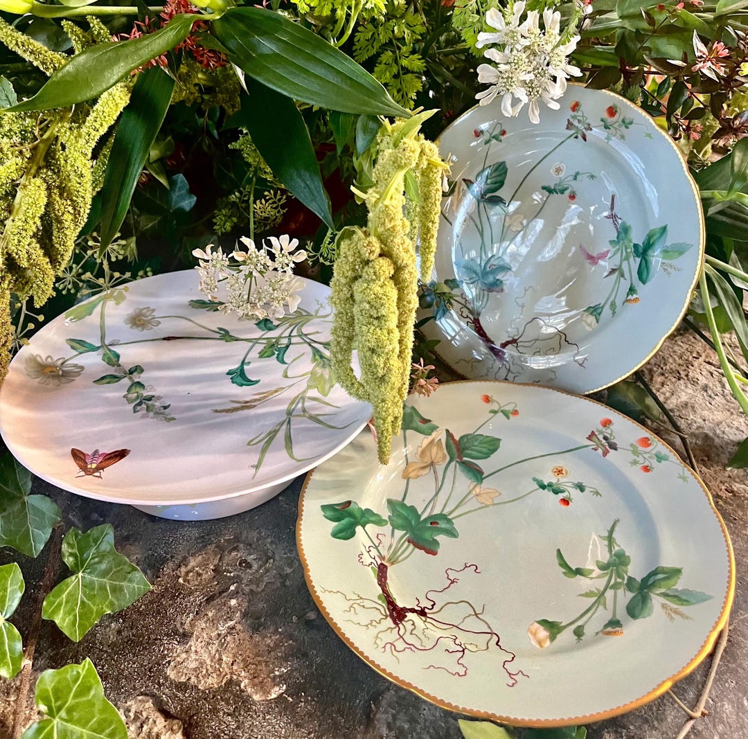 Stunning English Antique Royal Minton Ware Aesthetic Movement Botanical ...