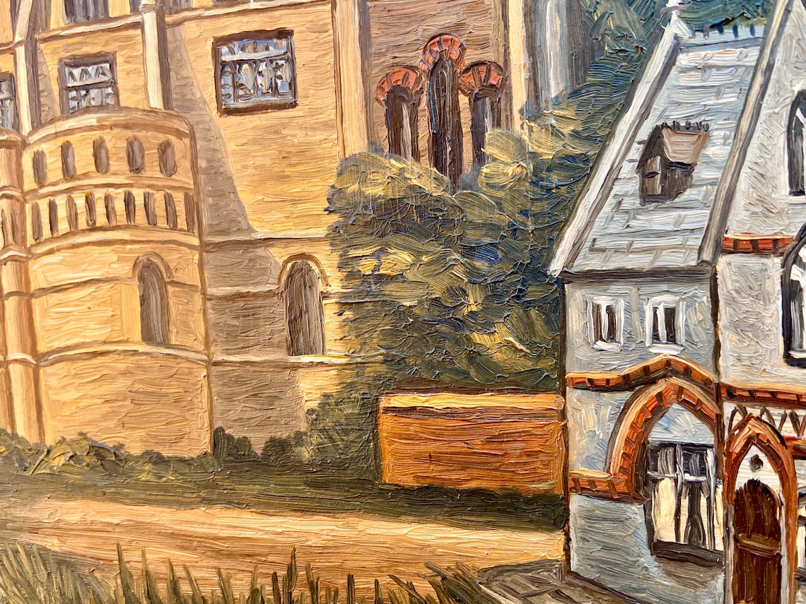20th Century Original signed oil painting Norwich Cathedral | Etsy