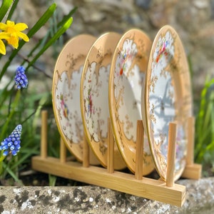 Antique Royal Minton Hand Painted Fine Bone China Plates With Floral ...