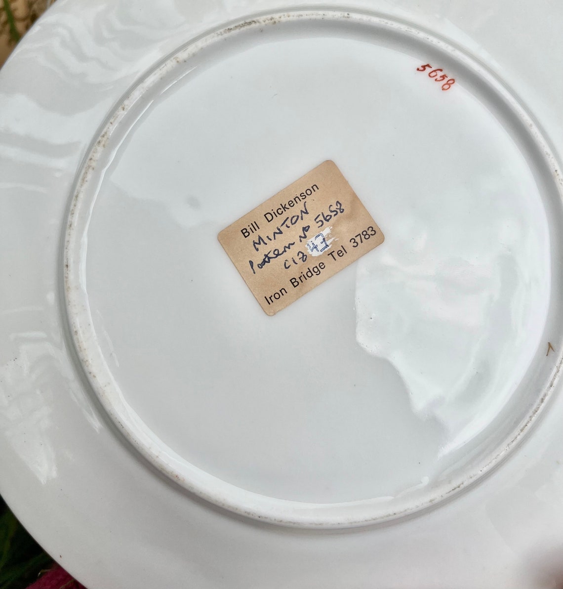 Antique Royal Minton Hand Painted Fine Bone China Plates With Floral ...