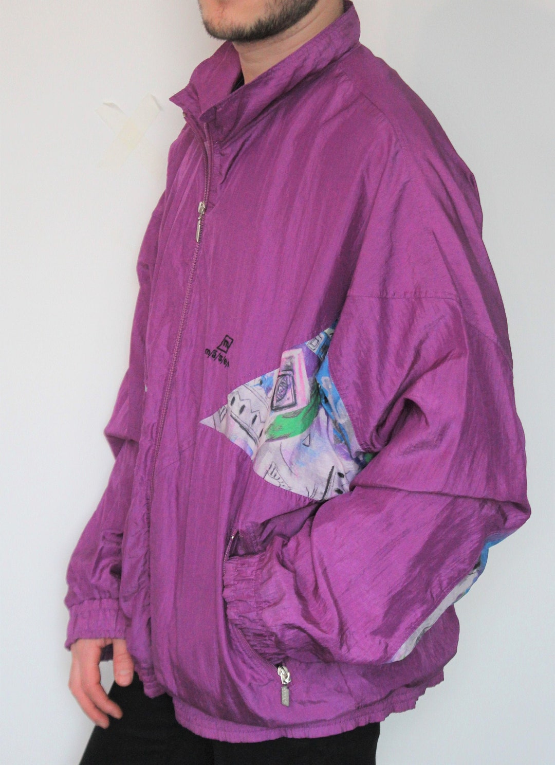80s 90s Vintage Jacket Sportswear XL - Etsy