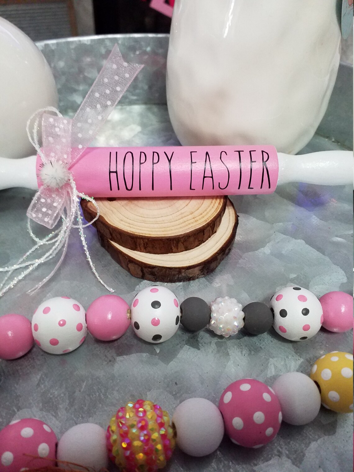 Handmade Easter Mini Rolling Pin Easter Tier Tray Decor Tier - Etsy