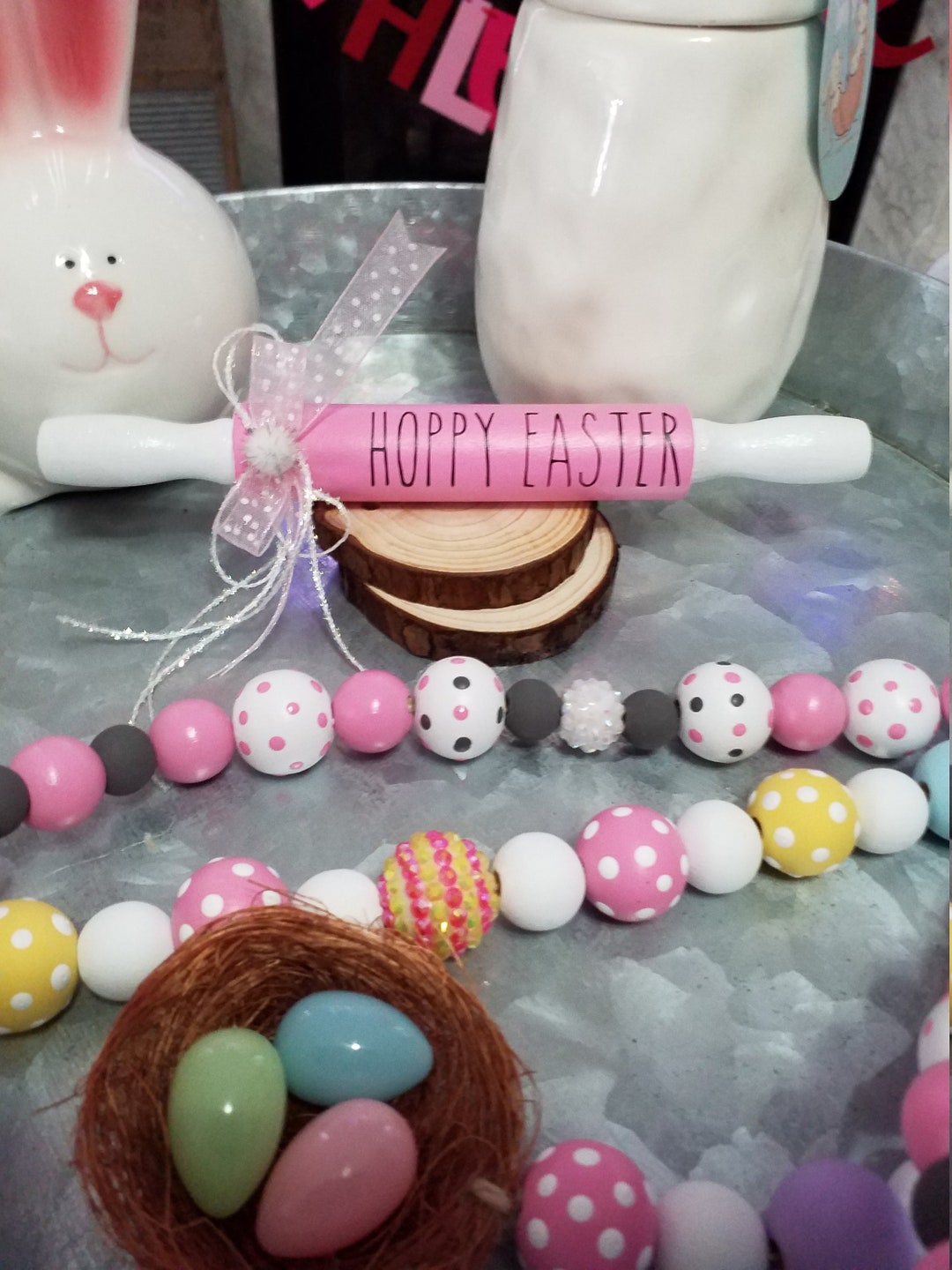 Handmade Easter Mini Rolling Pin, Easter Tier Tray Decor, Tier Tray ...