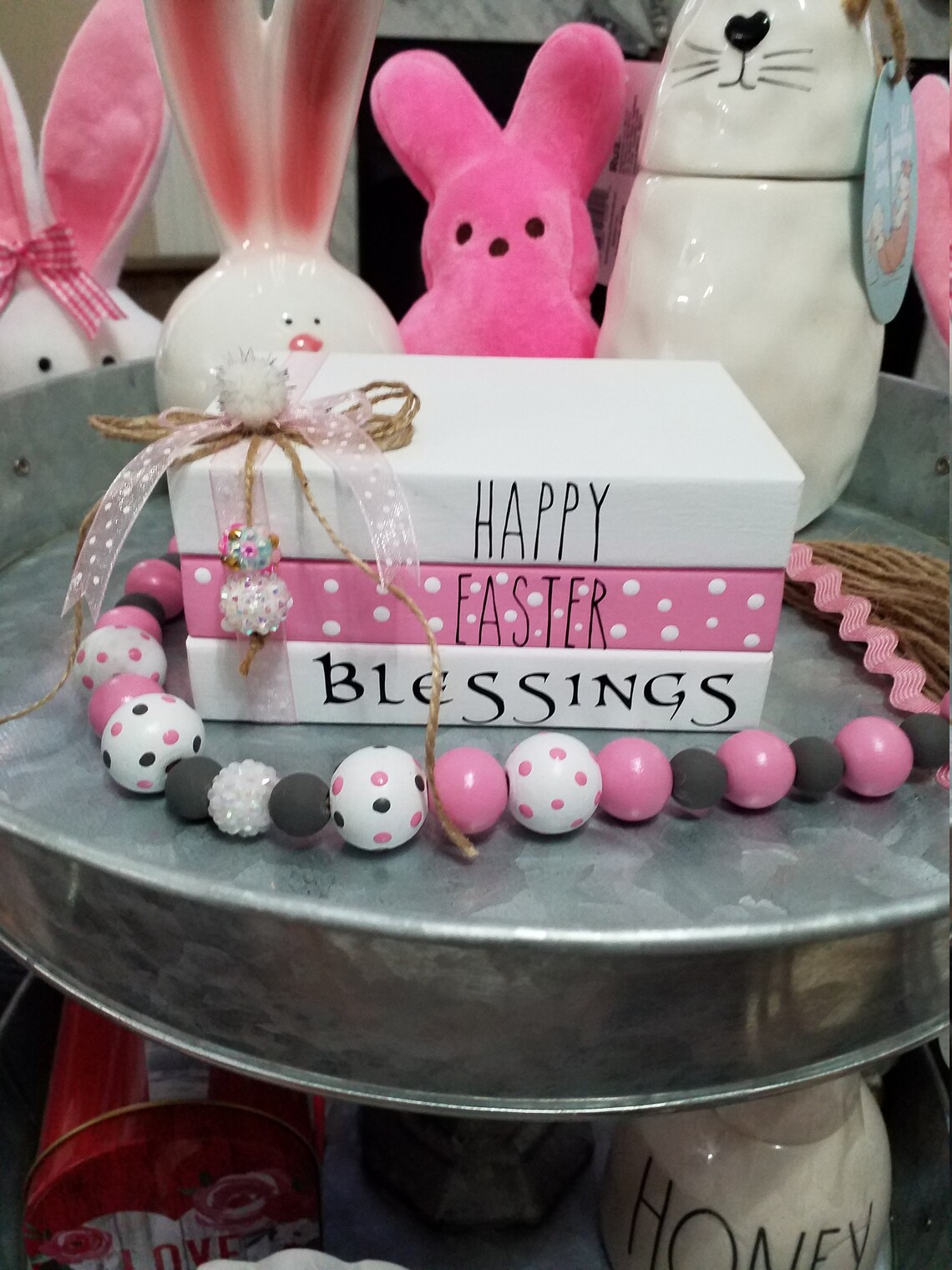 Handmade Easter Mini Bookstack Easter Tier Tray Decor Easter | Etsy