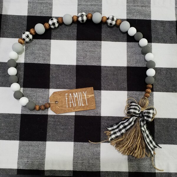 Buffalo Check Beads - Etsy