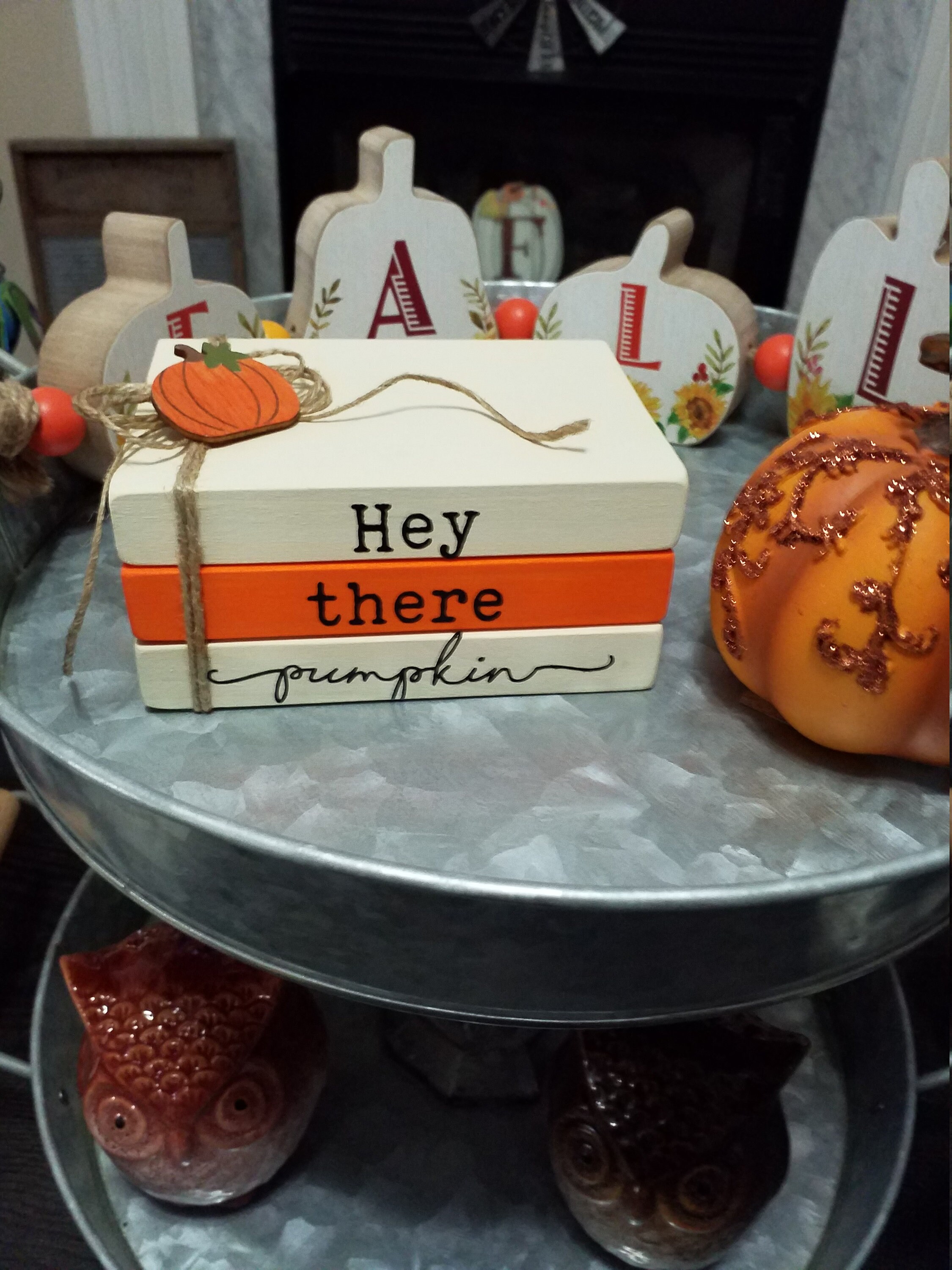 Handmade Farmhouse Fall Mini Bookstack Fall Decor Fall - Etsy