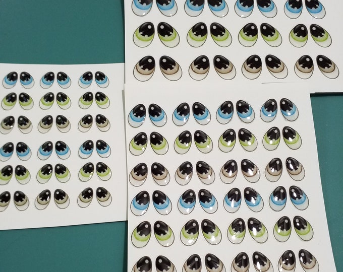 EYES 3D STICKERS, Ojos 3D Model 036 Autoadhesivos Diego Dutra, Cold ...