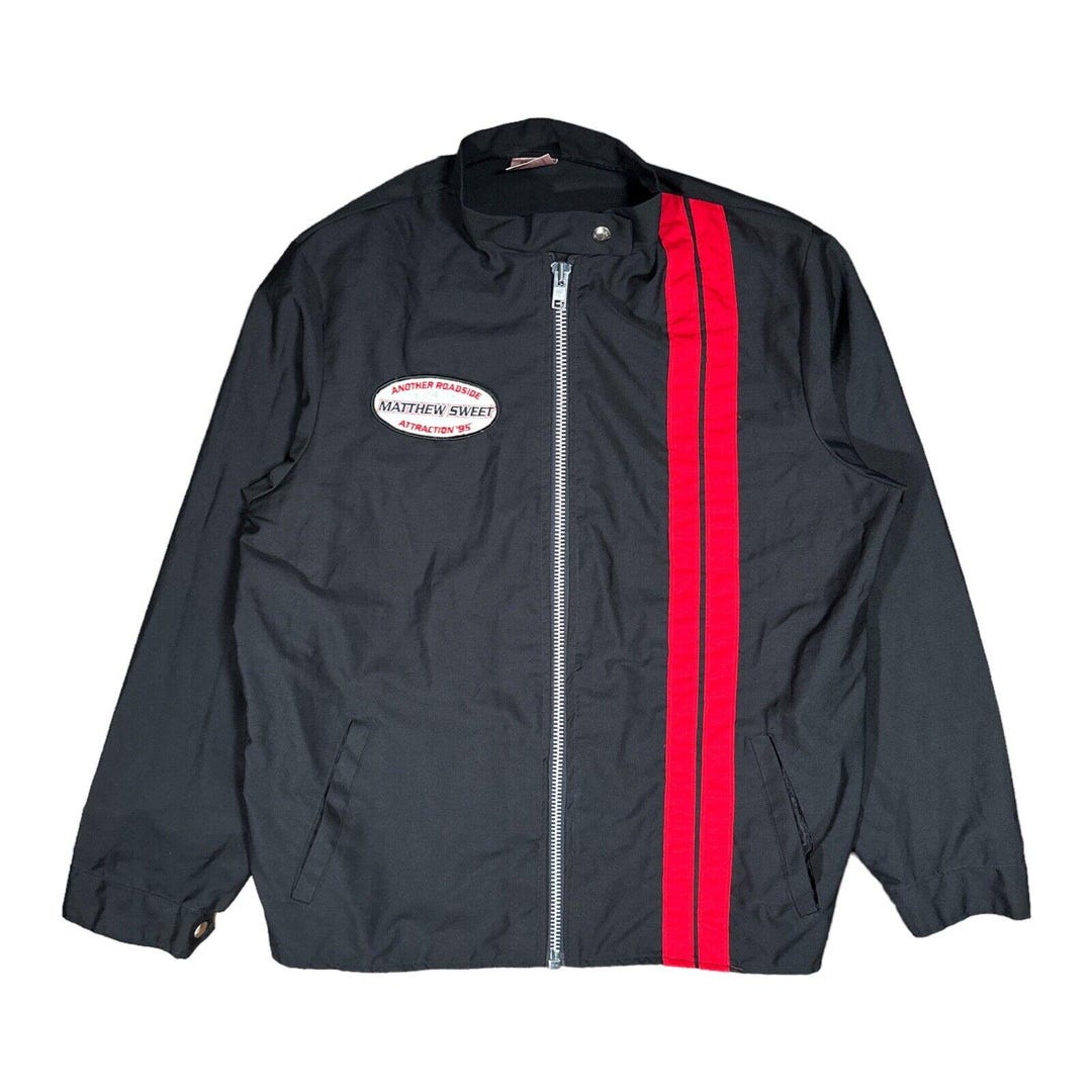 Vintage 90s Matthew Sweet 1995 Another Roadside Attraction Jacket Mens ...
