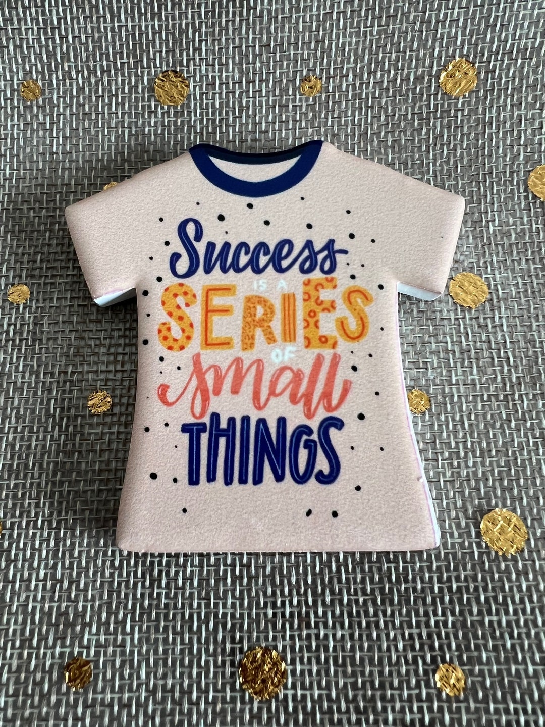 Ceramic Fridge Magnet With Motivational Quote - Success is a Series of Small Things - Etsy