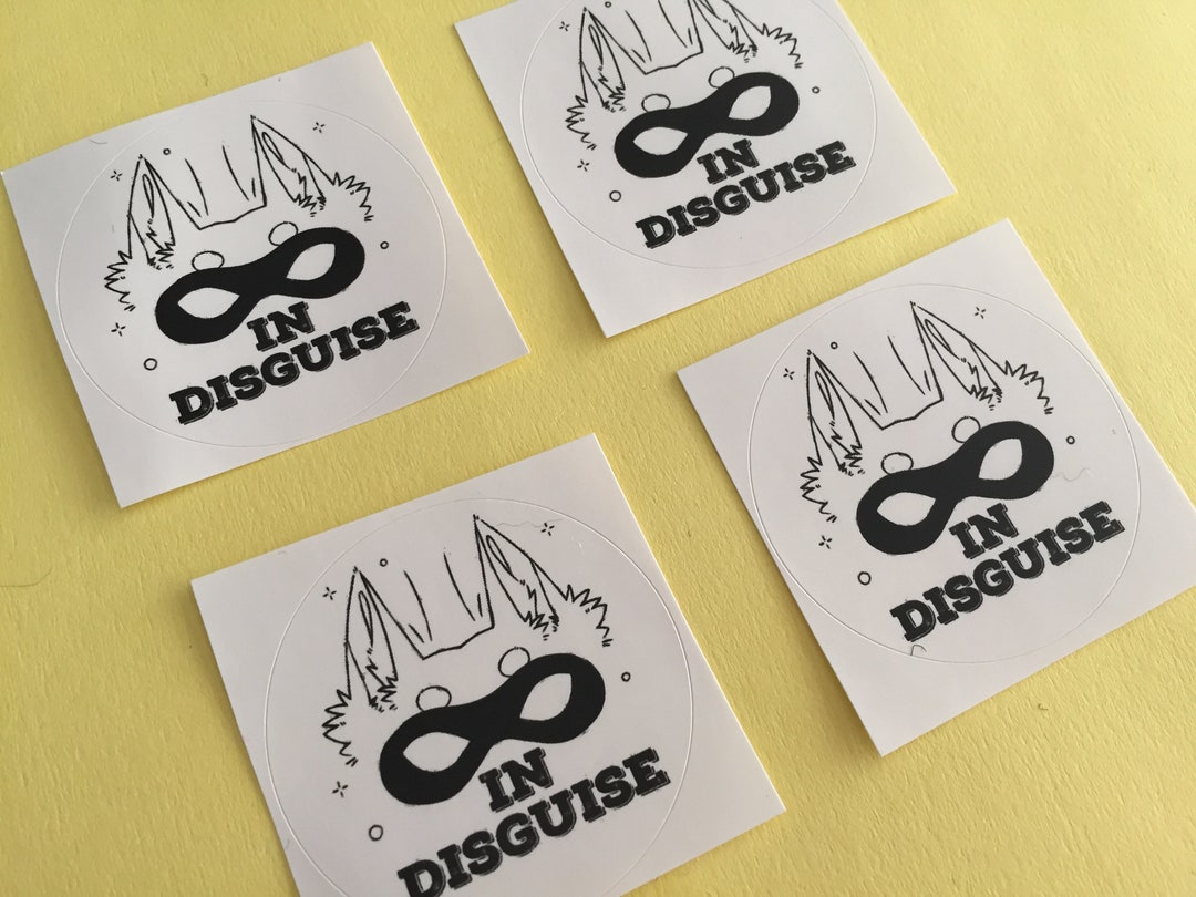 Furry in Disguise Sew Furry Happy Sticker, Furry Stickers, Stickers for ...