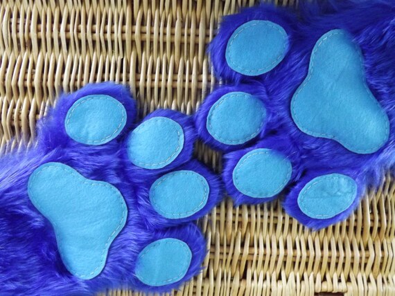 Dark Blue Paw Print
