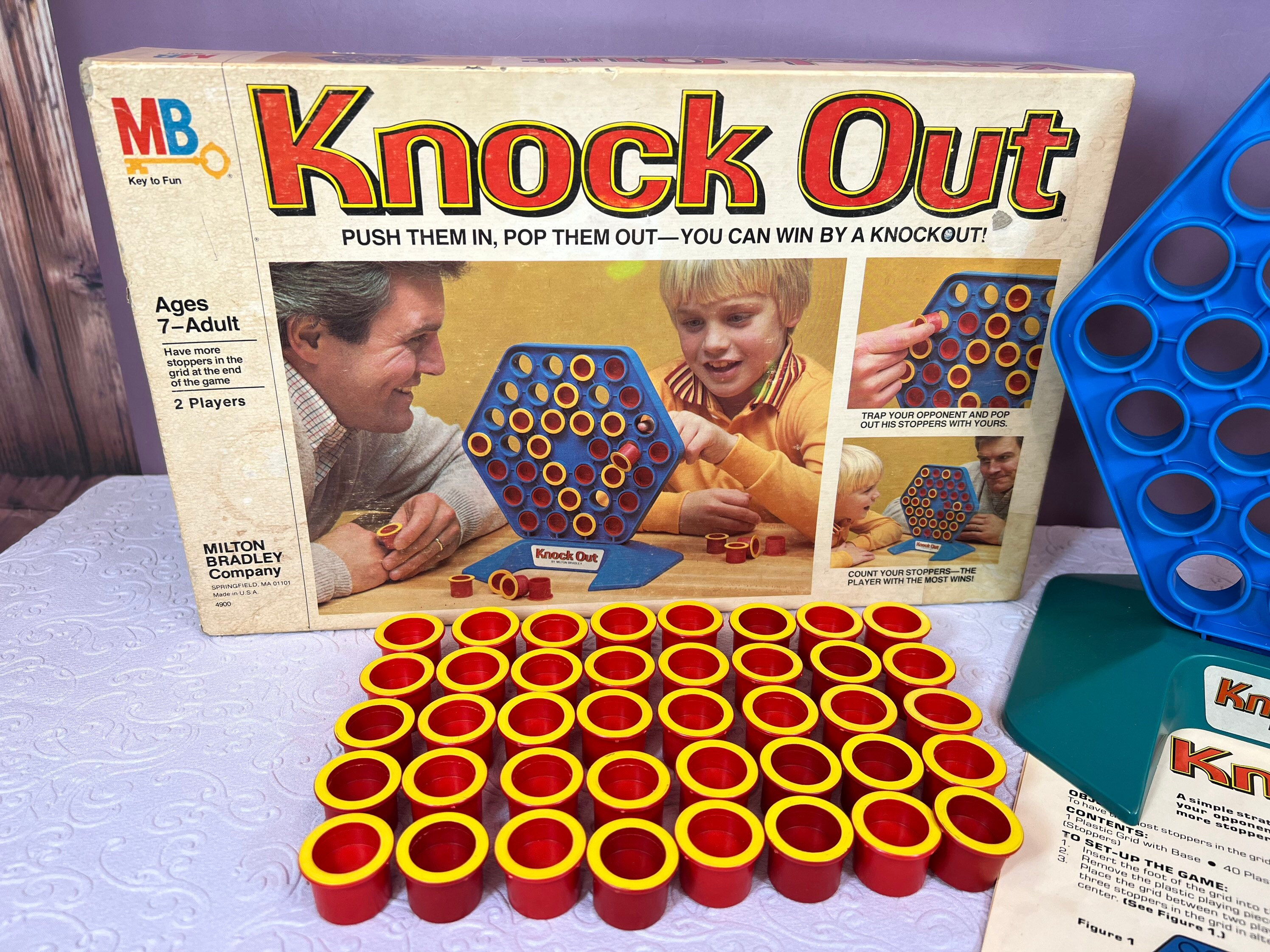 Board Game, Knock Out, Family Game, Vintage Board Game, Party Game ...