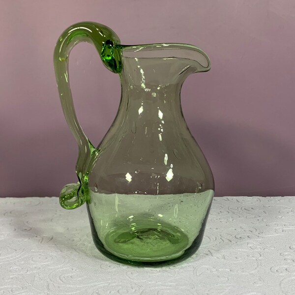 Small Glass Pitcher - Etsy
