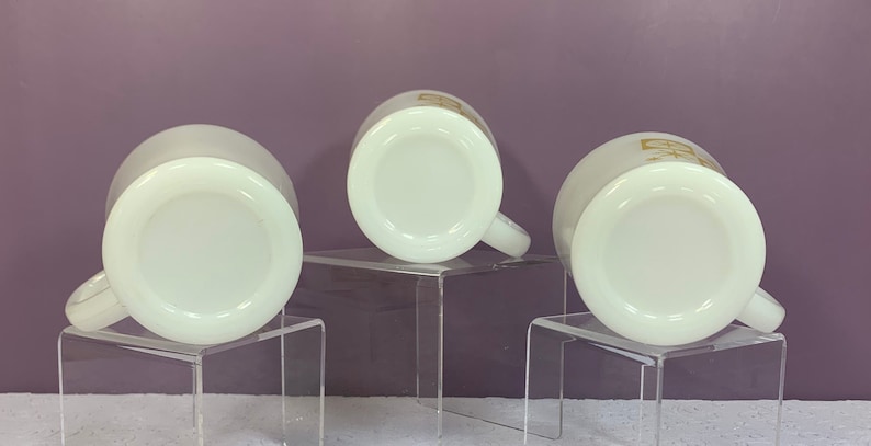 Atomic, Starburst, Mug, Atomic Mug, Set of 3, D Handle, Fire King, Milk ...