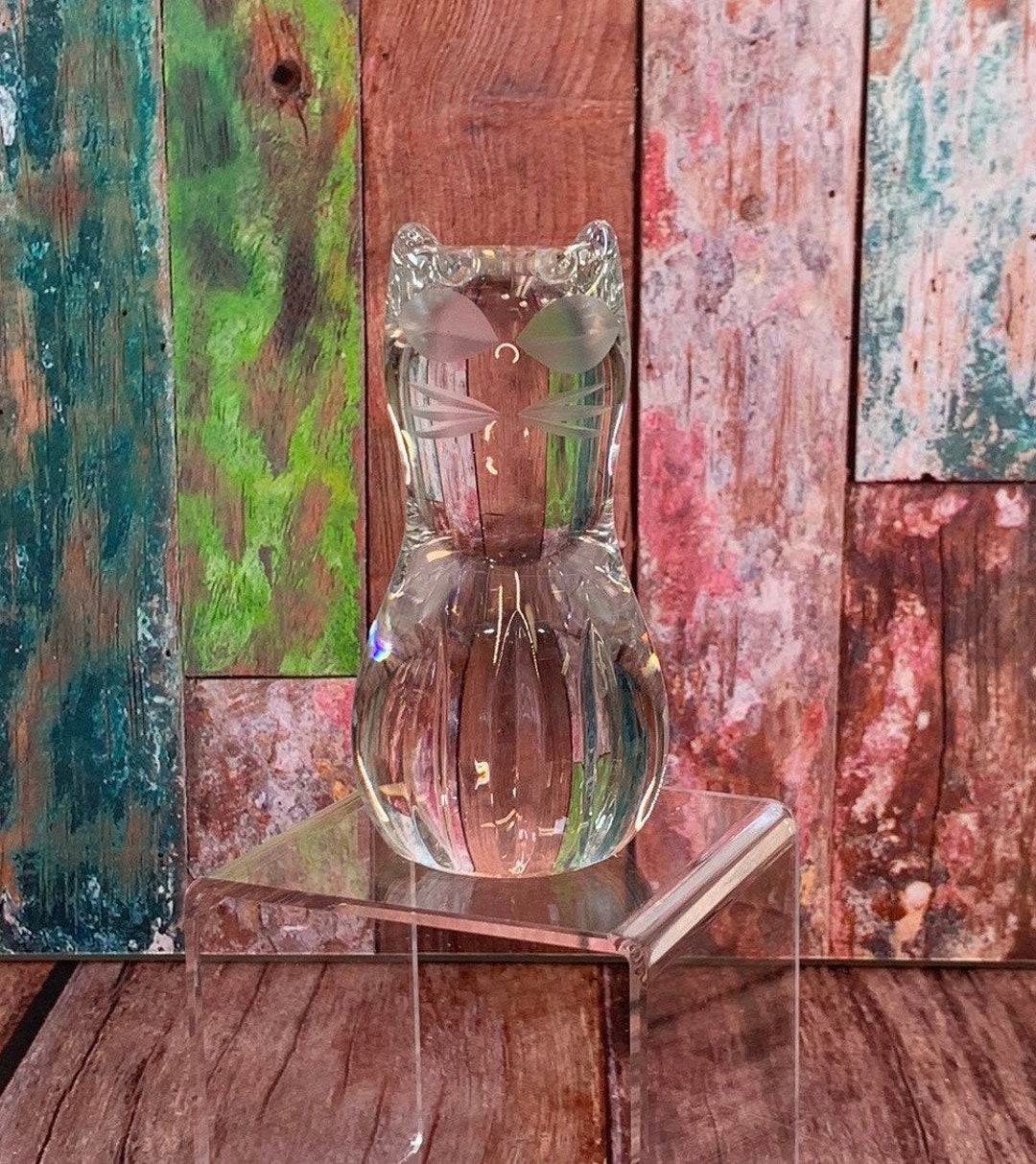 Paperweight, Cat Paperweight, Spode, Crystal Cat, Glass Cat - Etsy