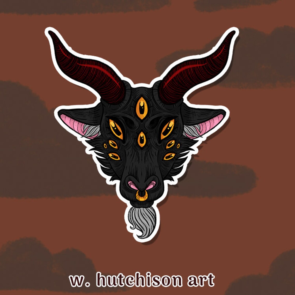 Demonic Goat & Angelic Lamb Sticker Set | Etsy