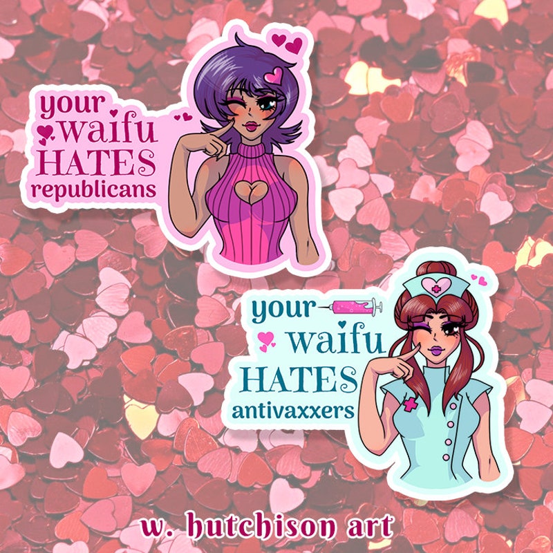 Waifu Stickers - Etsy