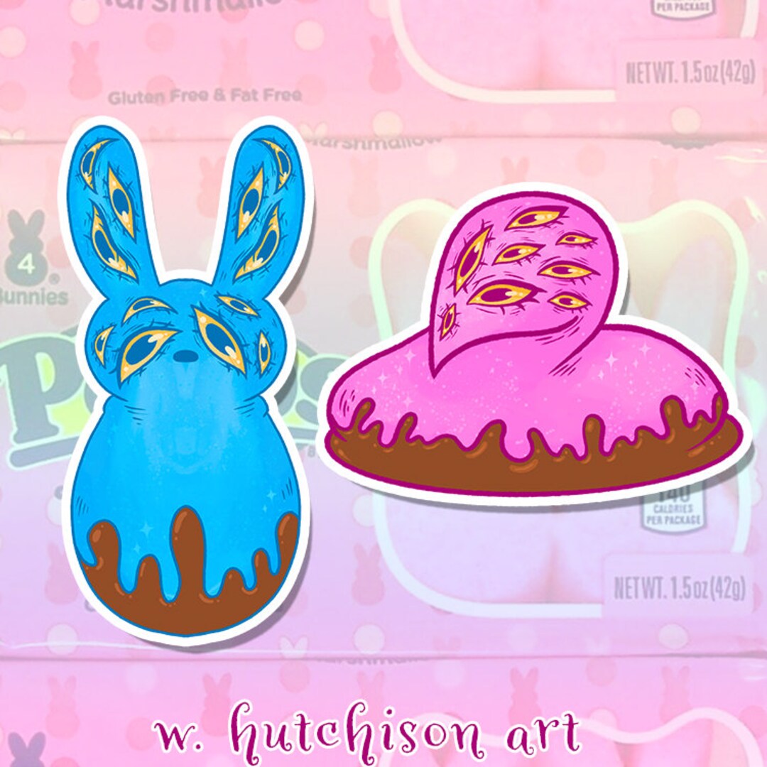 Creepy Peepies Sticker Set - Etsy