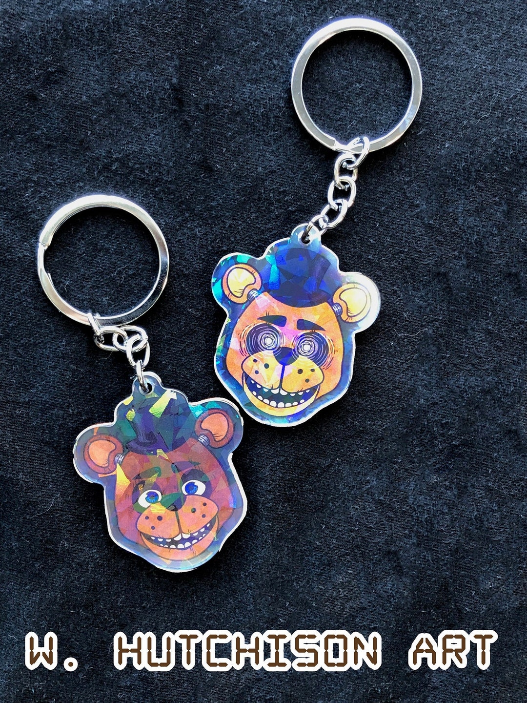 Spooky Bear Animatronic Keychain || Double Sided Acrylic Keychain - Etsy