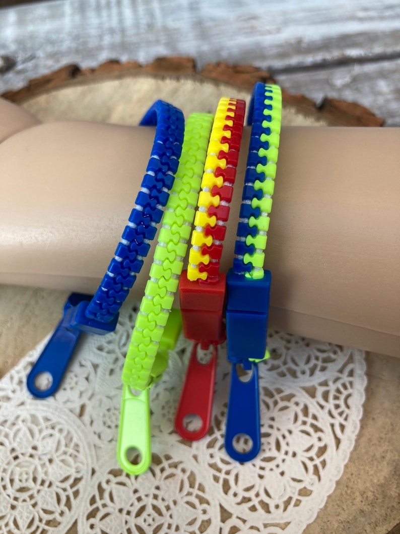 Fidget Zipper Bracelets-trending Bracelets-back to School - Etsy
