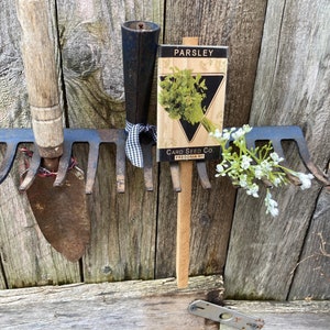 Rake Top-rake Wall Organizer-top of Rake Garden Decor-wood - Etsy