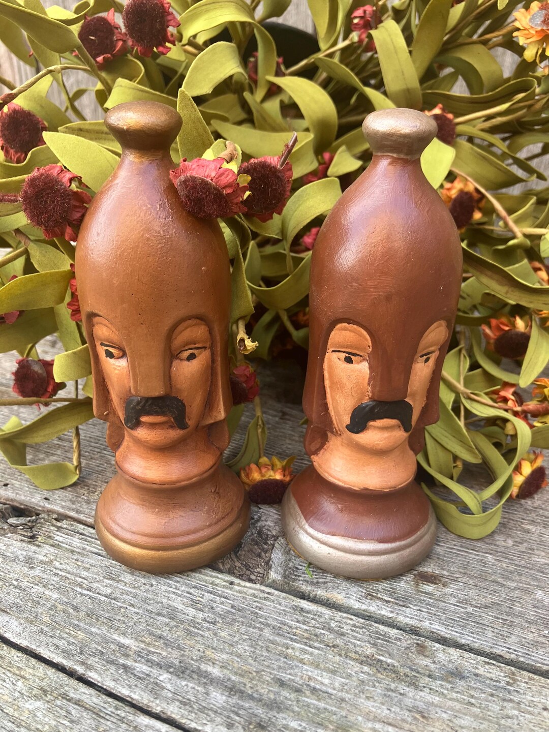 Chess Pieces-set of (2) Duncan- MCM Plaster Pawn Chess Figurines - Etsy