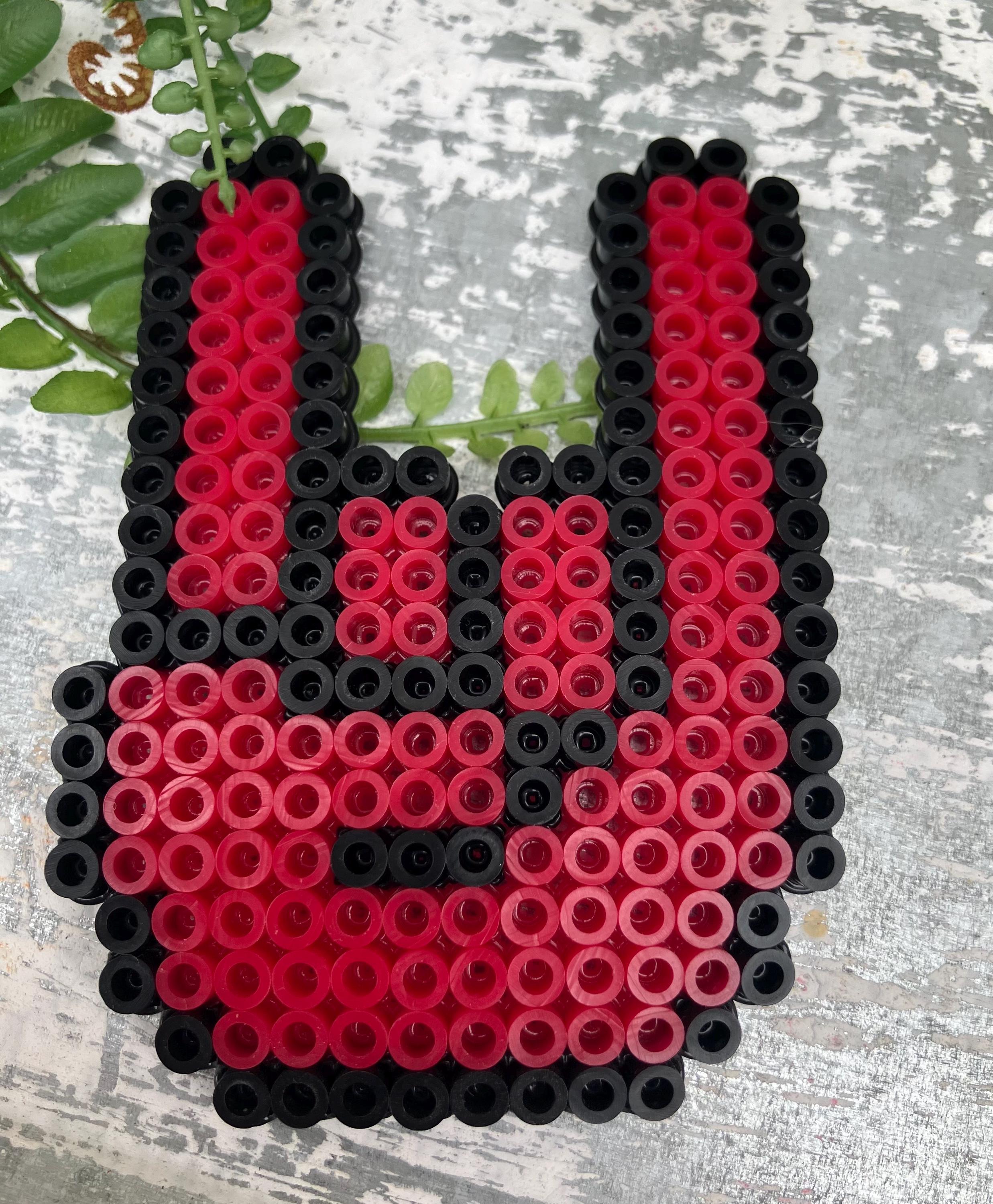 Rock on Perler Bead Decor: Hand Gesture Collectible Art - Etsy
