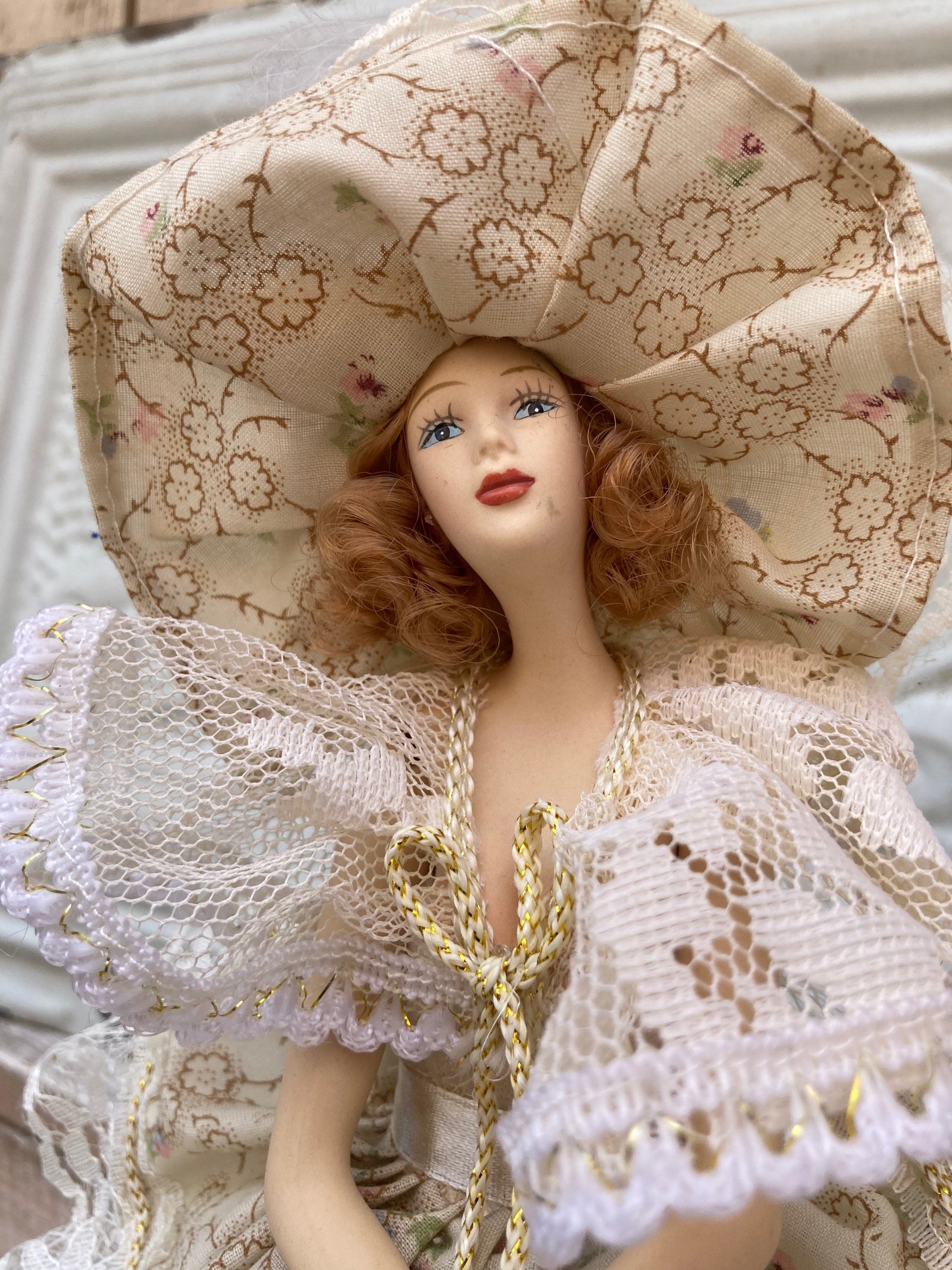 Porcelain Lady Figurine-Lady Sitting in Chair | Etsy