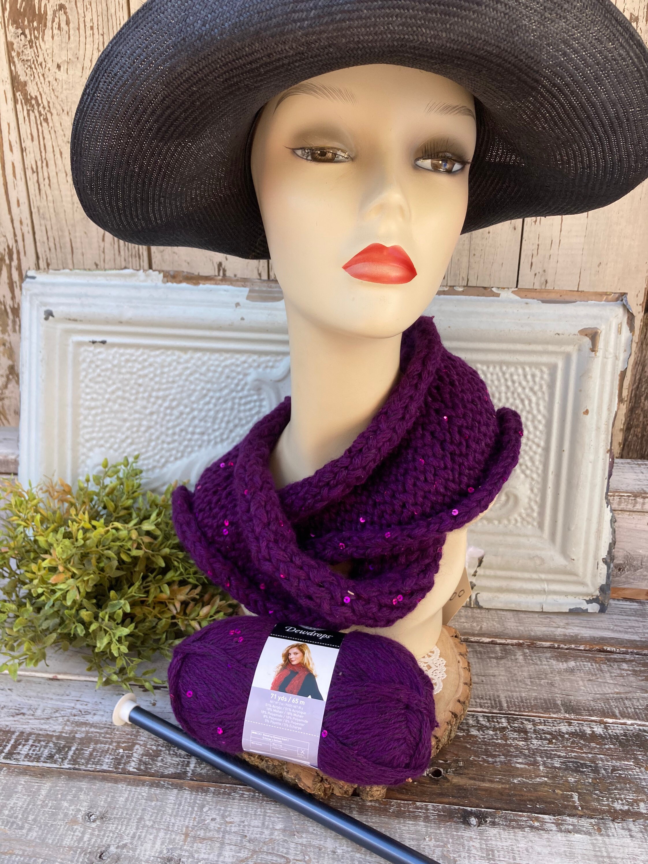 Dewdrops Yarn-loops & Threads Amethyst Yarn Purple Yarn - Etsy