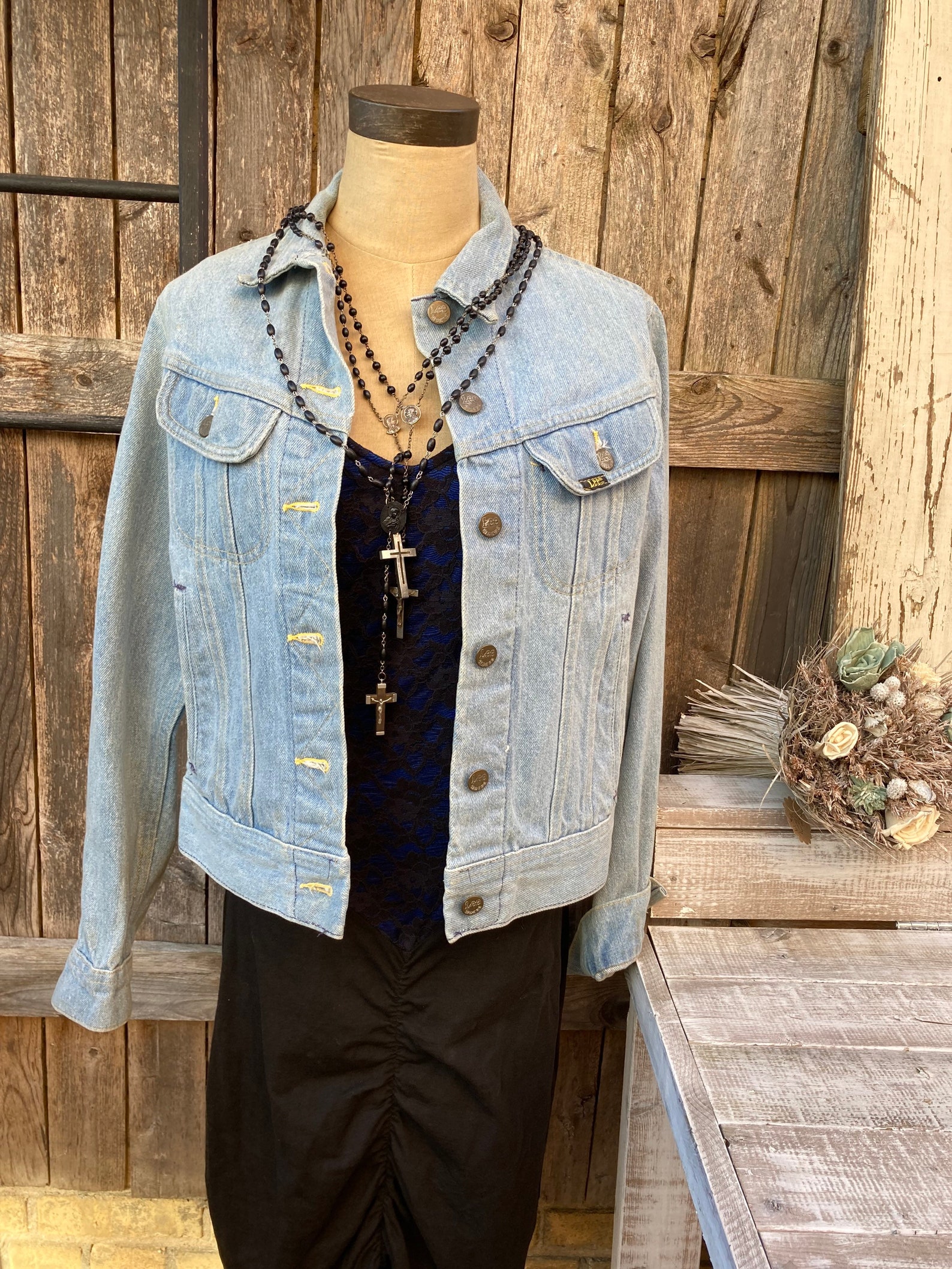 Pop Star Madonna-lee Jean Jacket-1990s Madonna Album Cover - Etsy