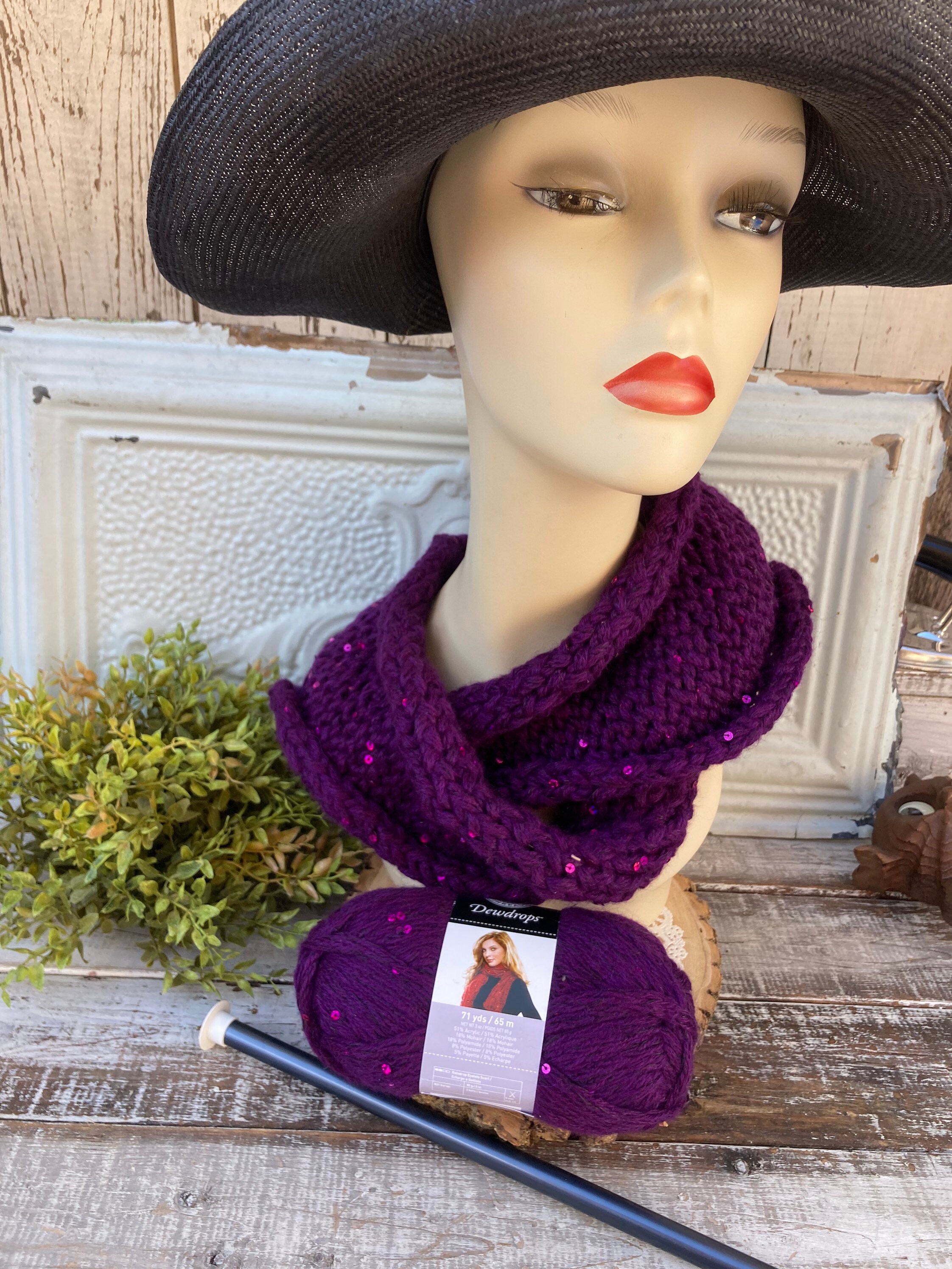 Dewdrops Yarn-loops & Threads Amethyst Yarn Purple Yarn - Etsy