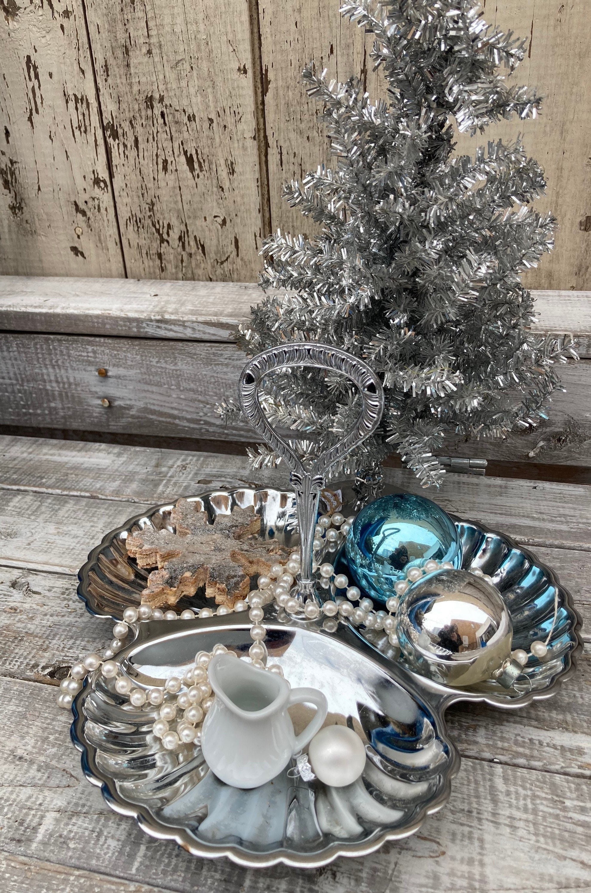 Shell Serving Tray-silver Shell Serving Dish - Etsy