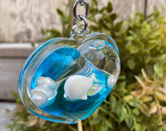 Floating Animal Keychain - Etsy